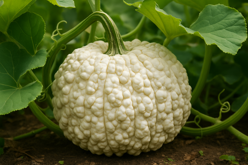 Cucurbita pepo PUMPKIN WARTY BUMPY WHITE – Ferri Seeds