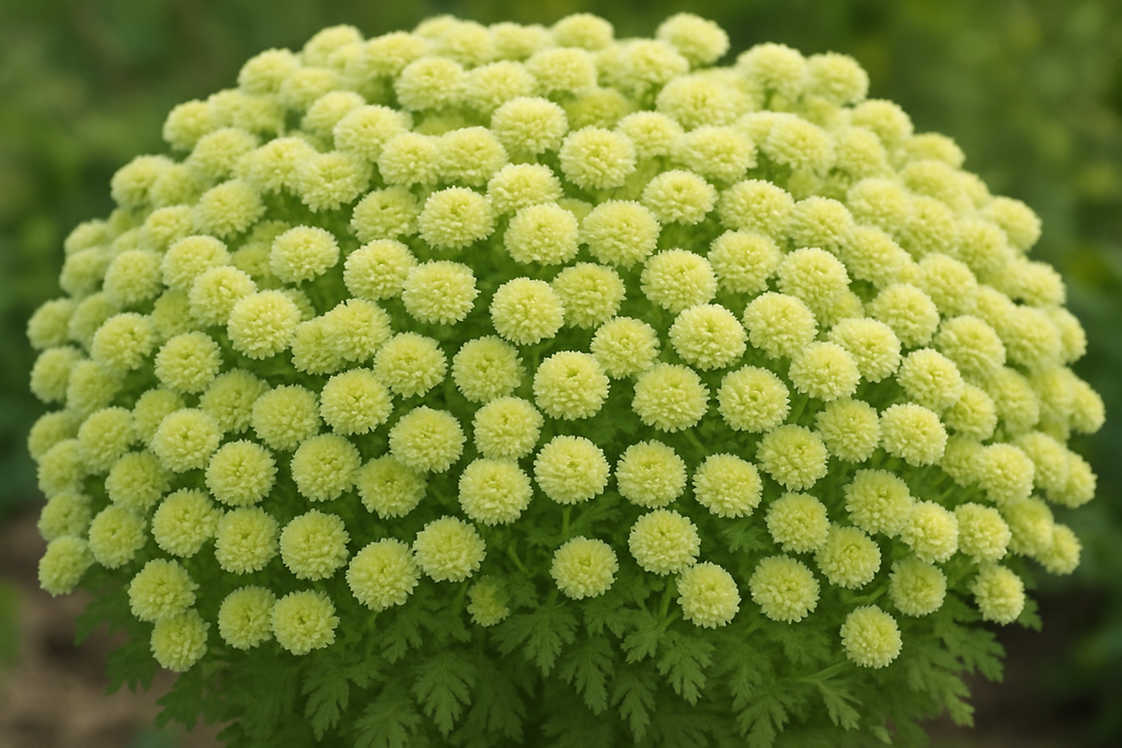 Tanacetum parthenium MAGIC LIME GREEN FEVERFEW – Ferri Seeds